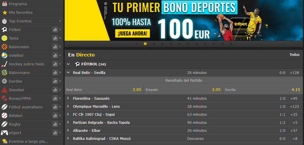 Efbet España Apuestas y Casino Online 2024